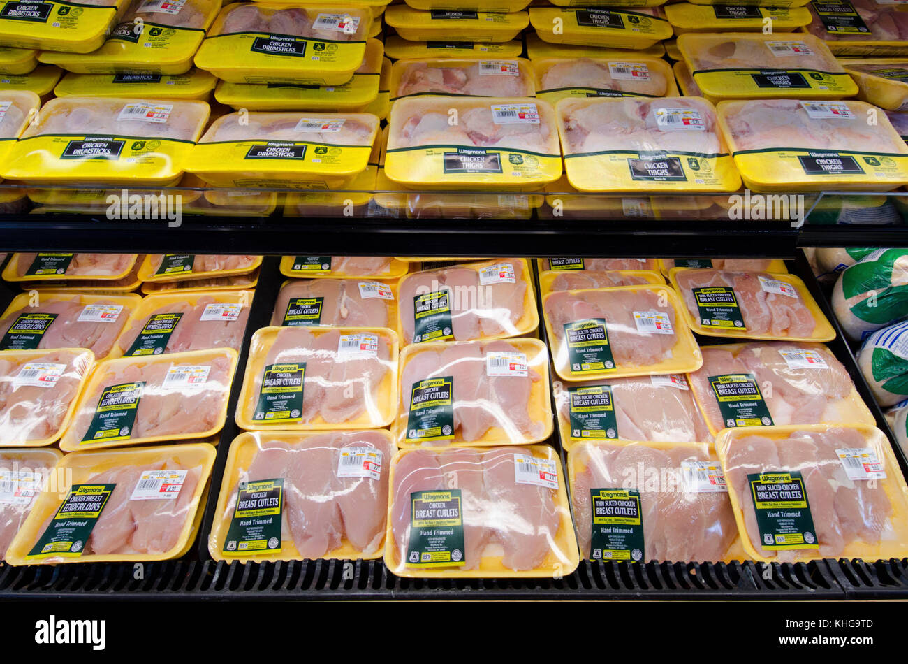 Poultry products at a grocery store in Fairfax, Virginia, on March 3 ...