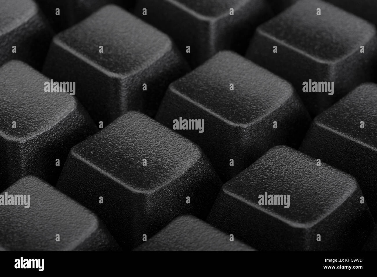 Black blanked Qwerty keyboard. For data input, email & data privacy ...