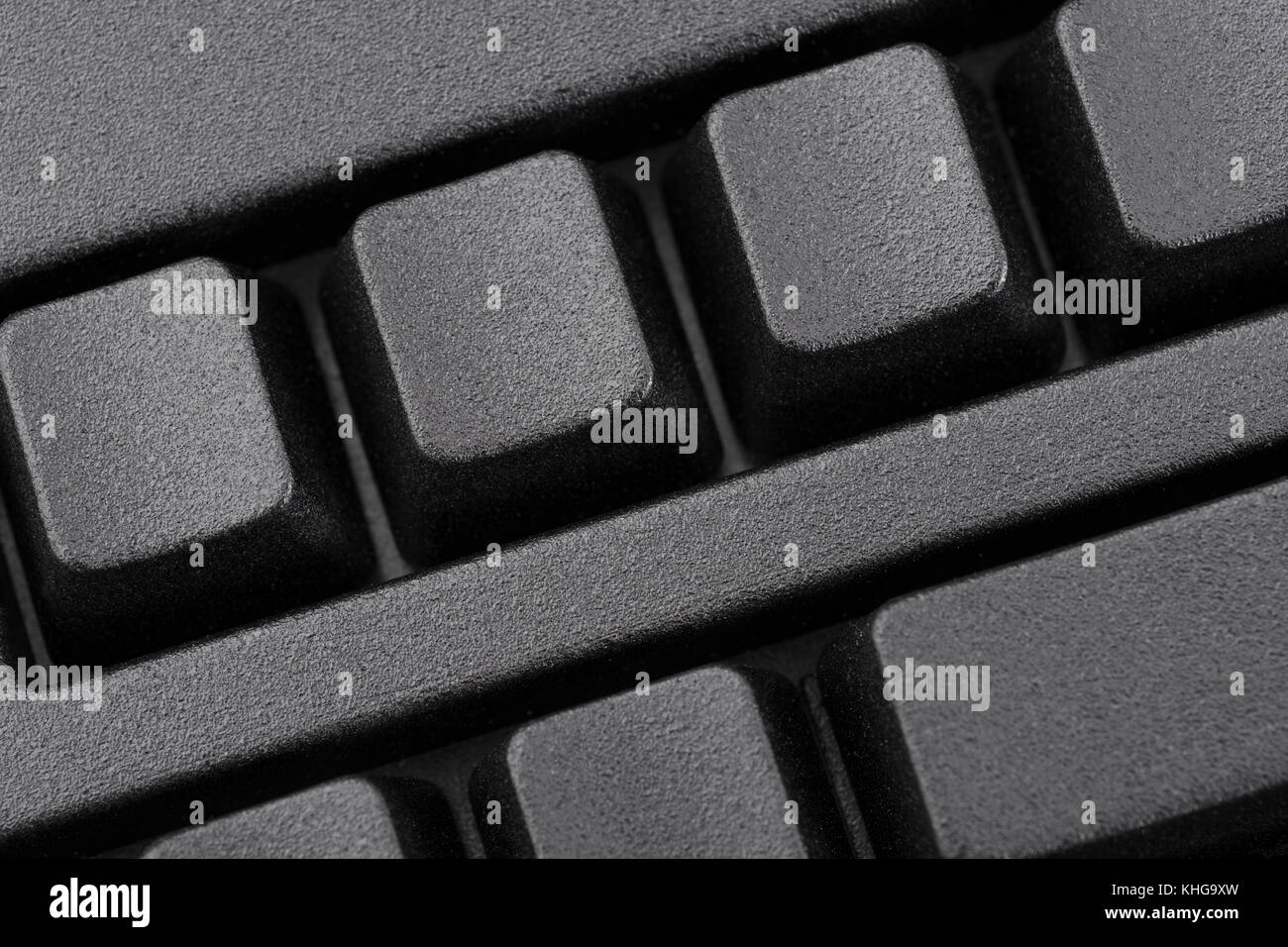 Black blanked Qwerty keyboard. For data input, email & data privacy ...