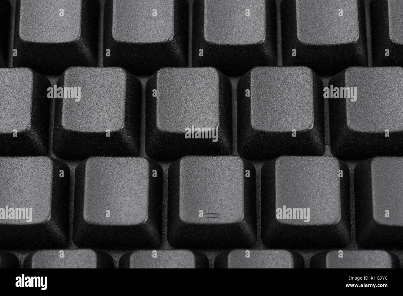 Black blanked Qwerty keyboard. For data input, email & data privacy ...