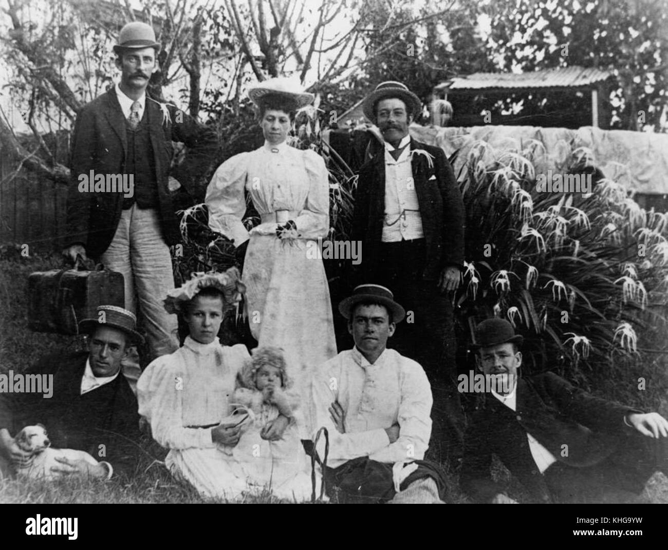 1 75761 Edward Colclough and family, 1895 Stock Photo - Alamy