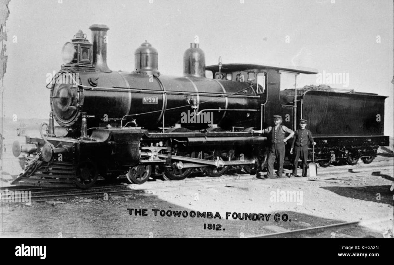 2 164771 Locomotive PB15 class, no. 591, built by Toowoomba Foundry Co ...