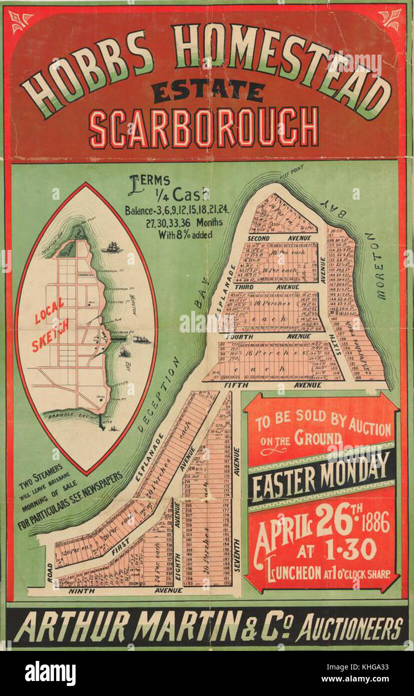 2 262956 Estate map of Hobbs Homestead Estate, Scarborough, Queensland ...