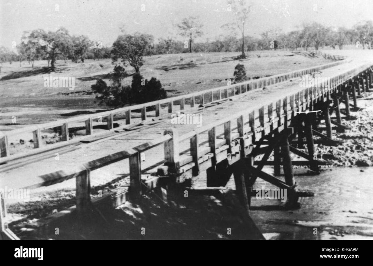 1 14594 Balonne River Bridge, St. George, 1900 Stock Photo - Alamy