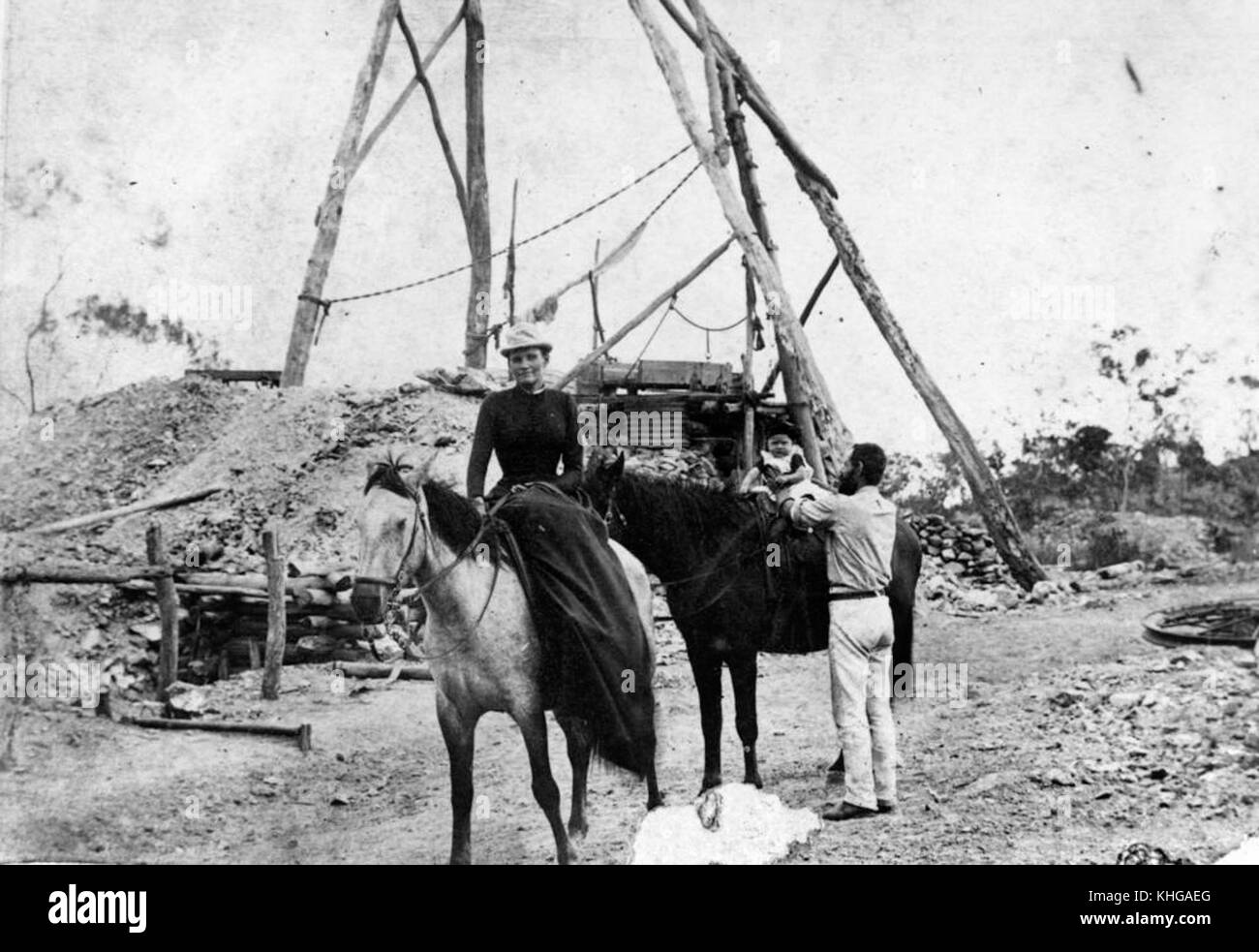 Mining family Black and White Stock Photos & Images - Alamy
