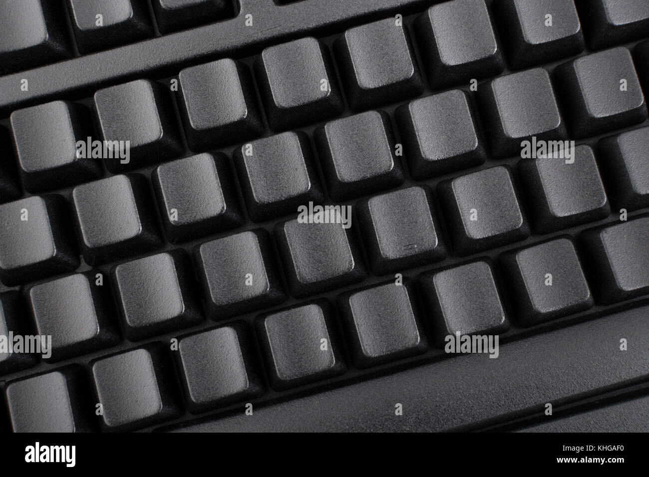 Black blanked Qwerty keyboard. For data input, email & data privacy ...