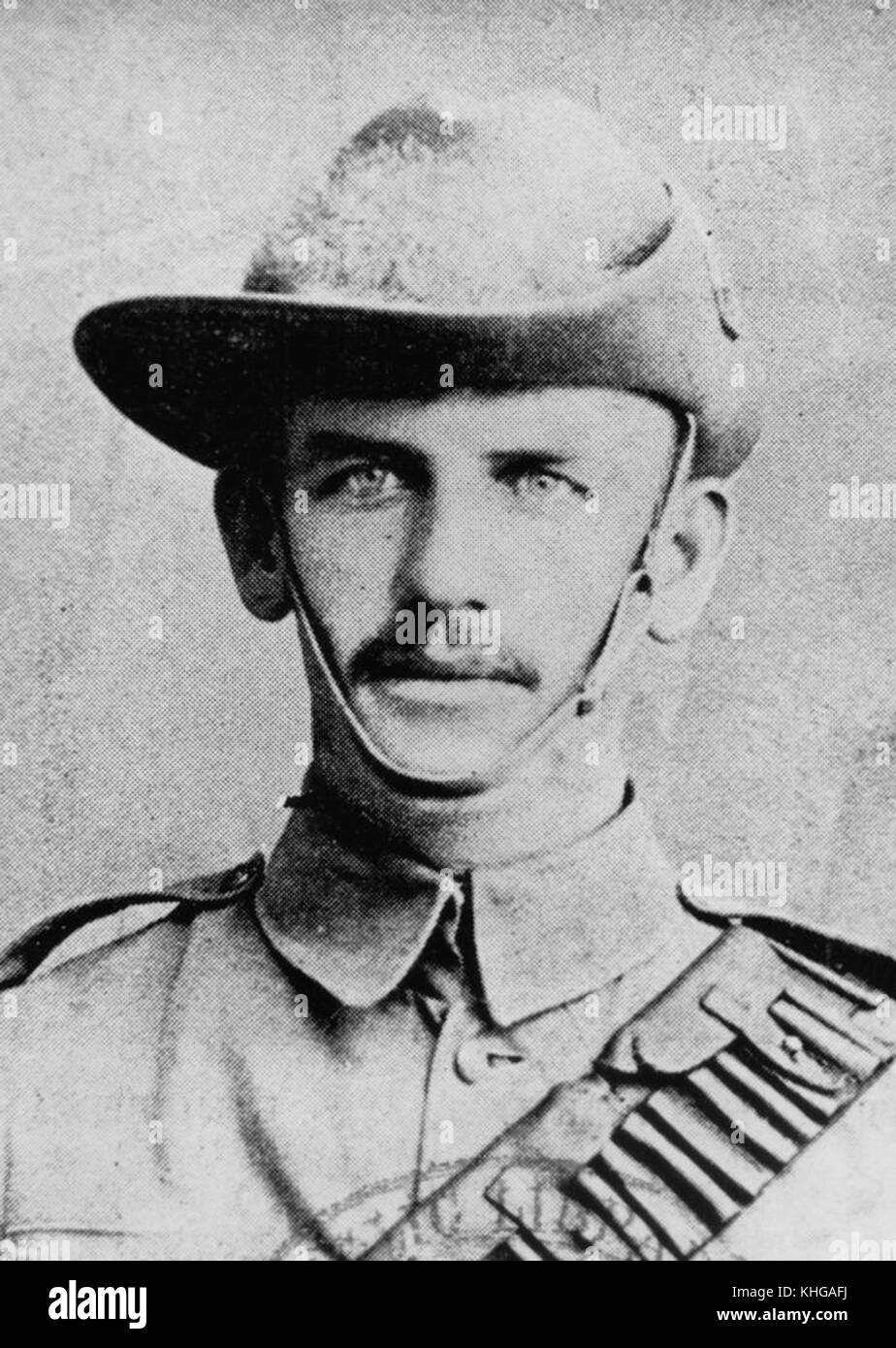 2 95336 Captain Charles George Gehrmann of the Boer War, ca. 1901 Stock ...