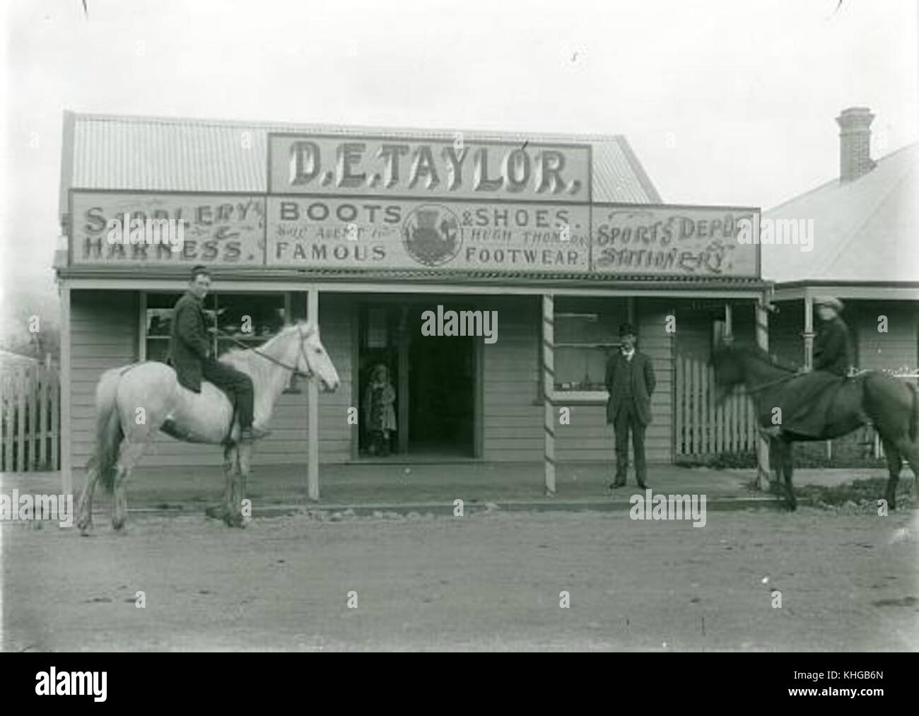 Yinnar Taylor Shop c.1930 Stock Photo - Alamy