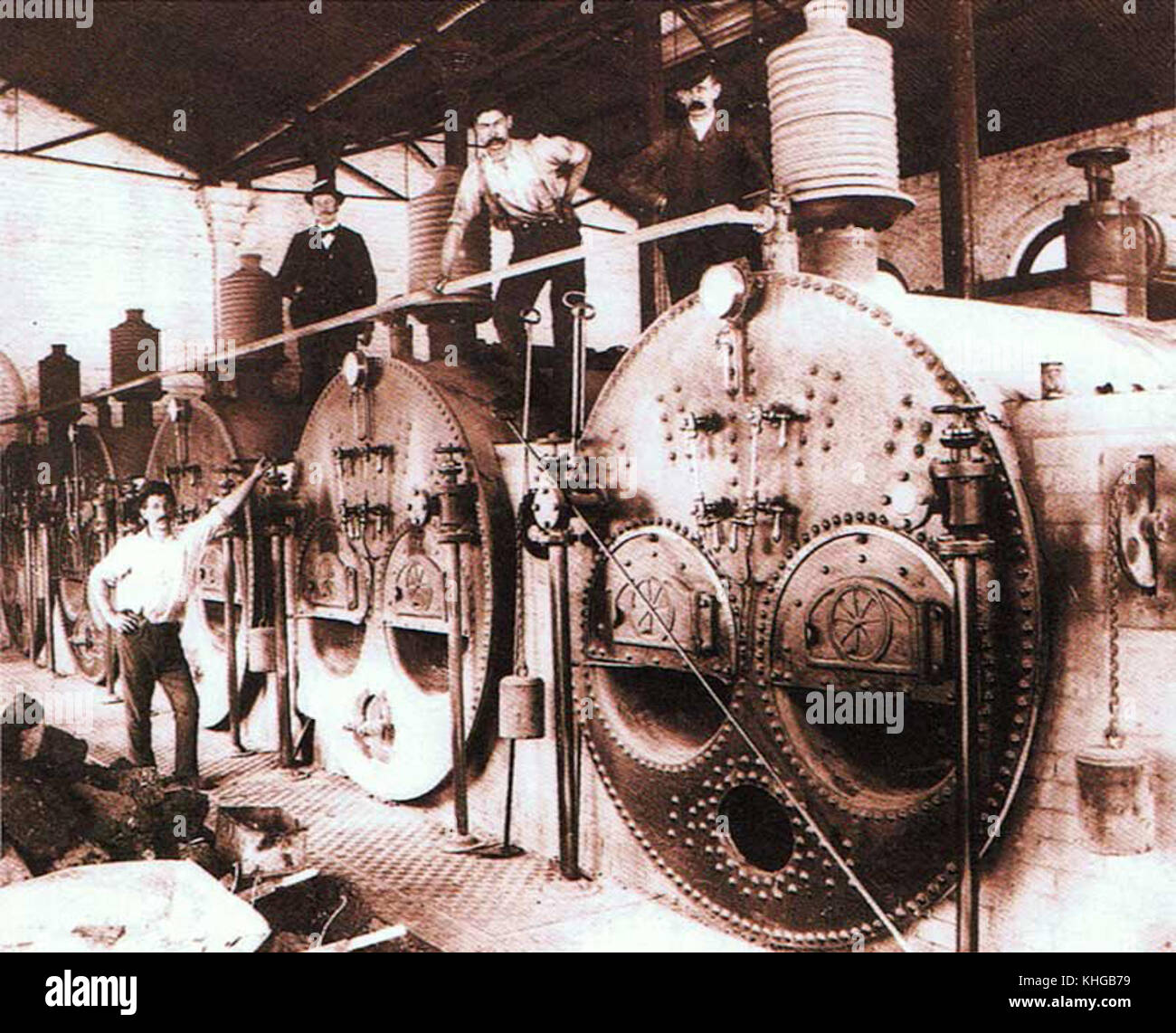 Walka Water Works boilers Stock Photo - Alamy