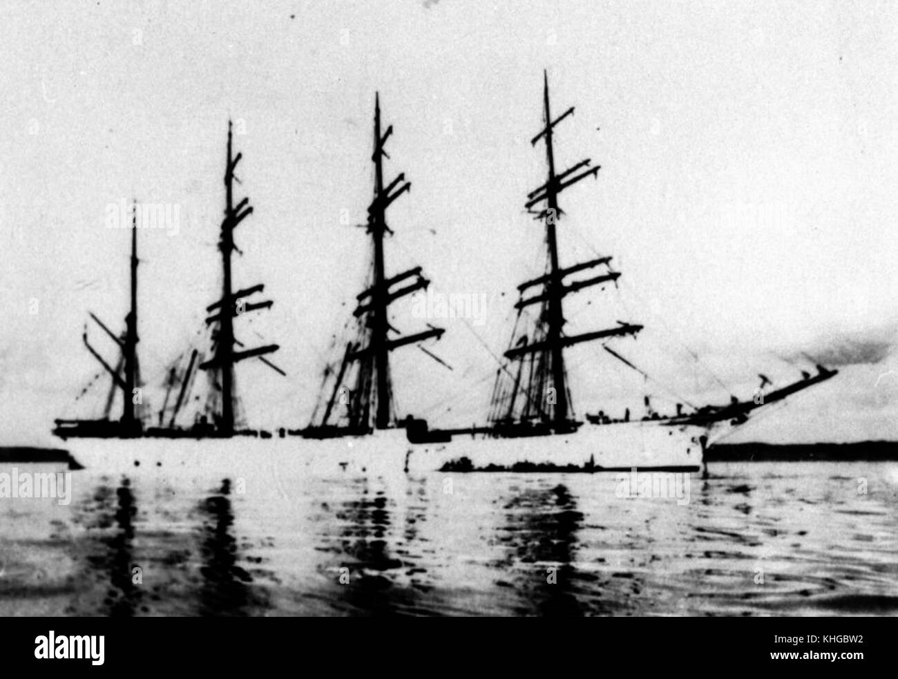 The ship Herzogin Cecilie is shown in this image, likely taken during ...