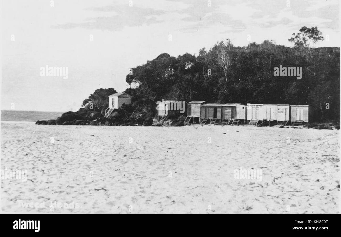 1 293603 Changing sheds on a beach at Tweed Heads, ca. 1910 Stock Photo ...
