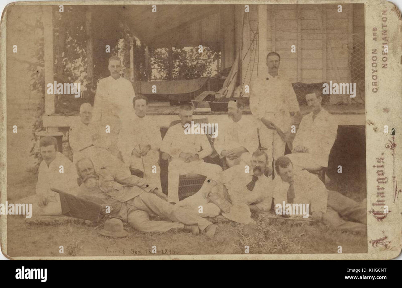 1 253837 Group of men on the verandah of Van Rook Station, Normanton ...
