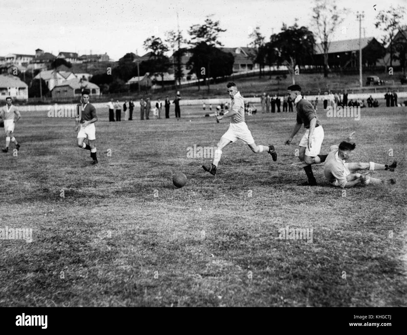 Soccer match fans Black and White Stock Photos & Images - Alamy