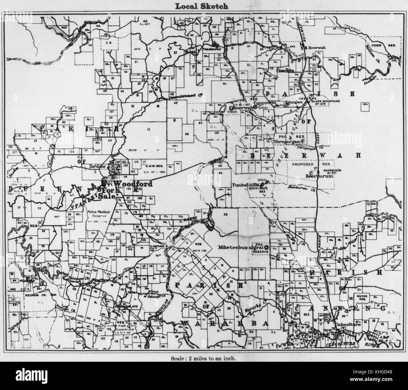 Woodford map Black and White Stock Photos & Images - Alamy