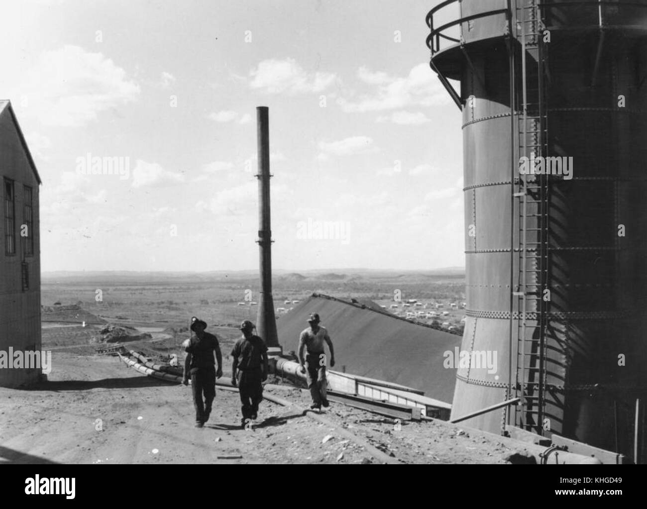 2 205004 View from Mount Isa Smelting Works, 1954 Stock Photo - Alamy
