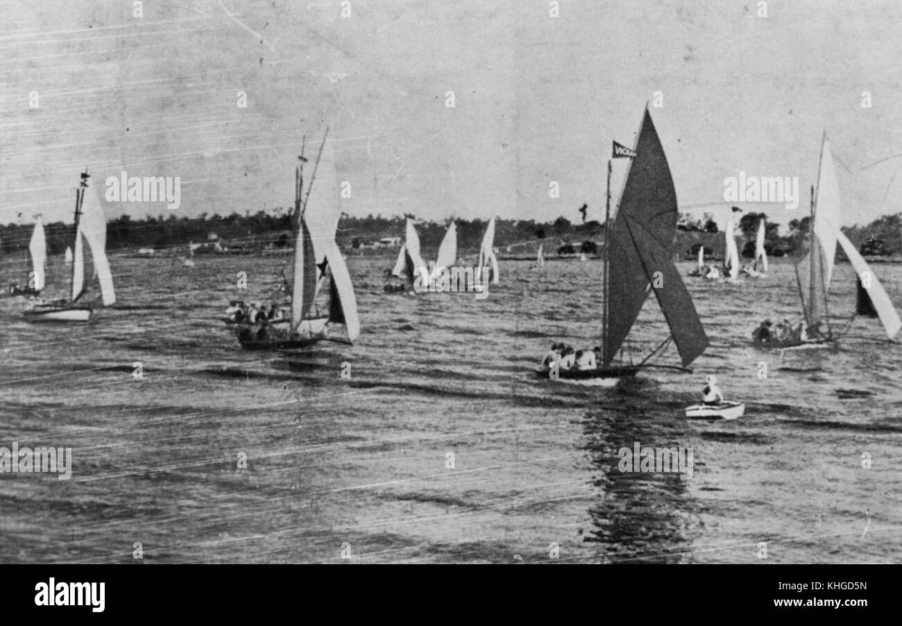 1 211280 Regatta on the Brisbane River, ca. 1908 Stock Photo - Alamy