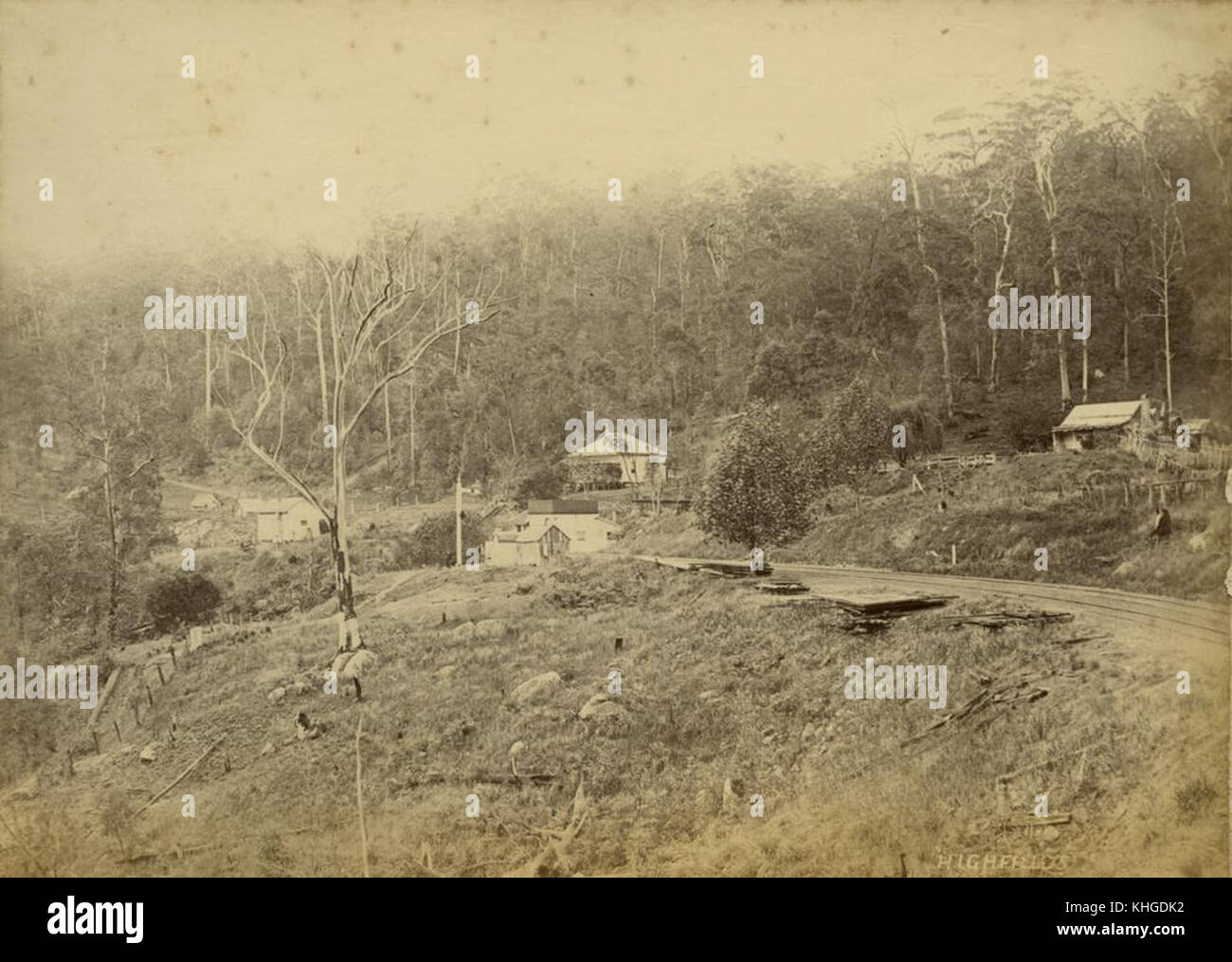 1 234899 Highfields Railway Station, Toowoomba, ca. 1885 Stock Photo ...