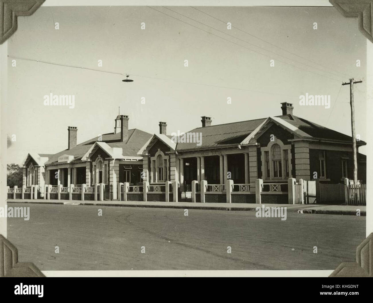 1 259048 Court House and Police Station, Dalby, ca. 1935 Stock Photo ...