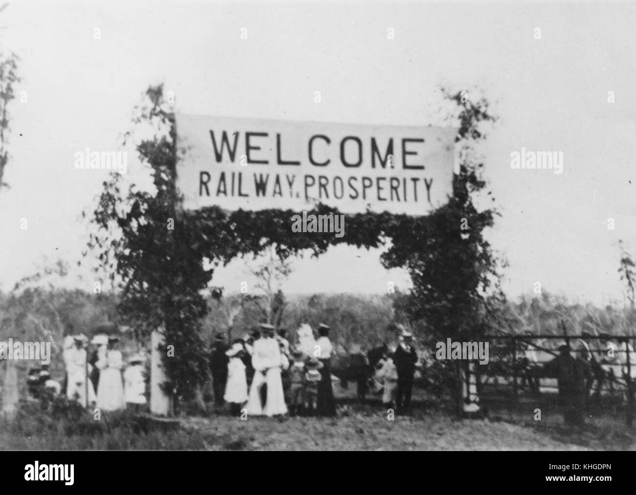 Heritage welcome sign Black and White Stock Photos & Images - Alamy