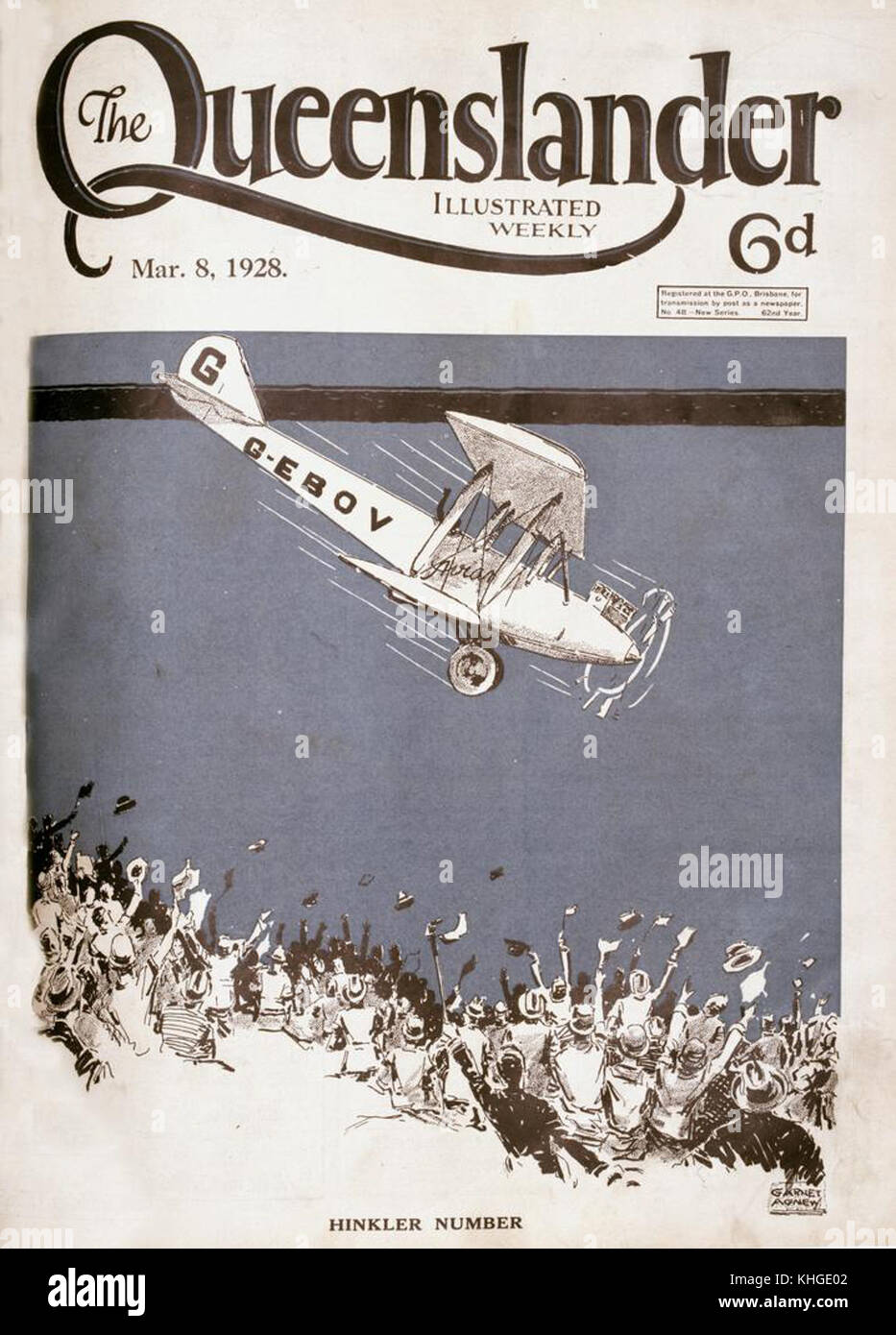 2 210940 Illustrated front cover from The Queenslander March 8, 1928 ...