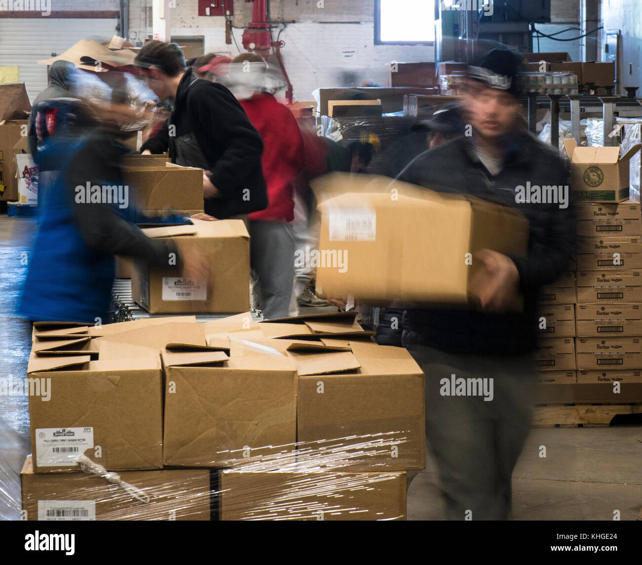 61 students from Lawrenceville School, Lawrenceville, NJ, pack U.S ...