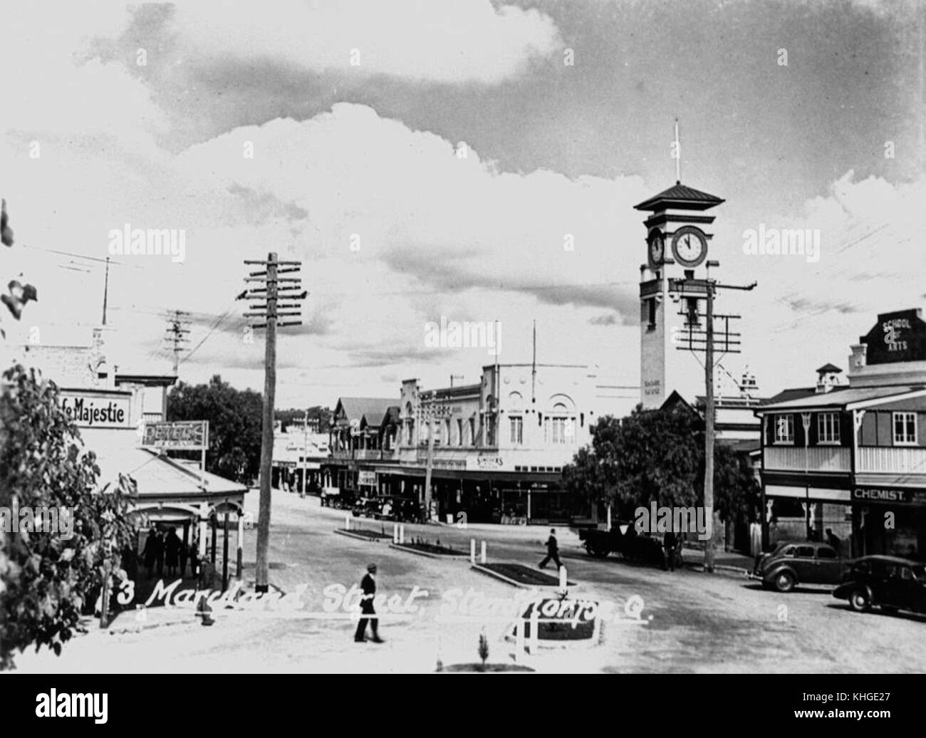 2 139880 Stanthorpe's main street, featuring a clock tower and the ...