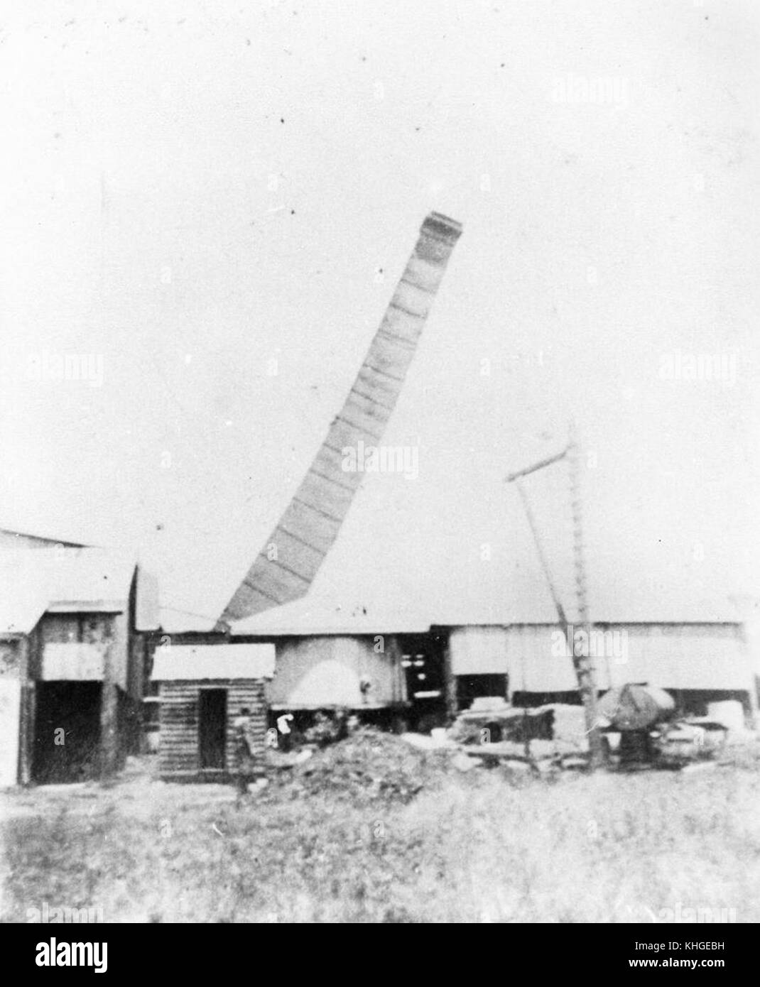 2 394929 Demolition of the brick chimney at Qunaba Sugar Mill ...