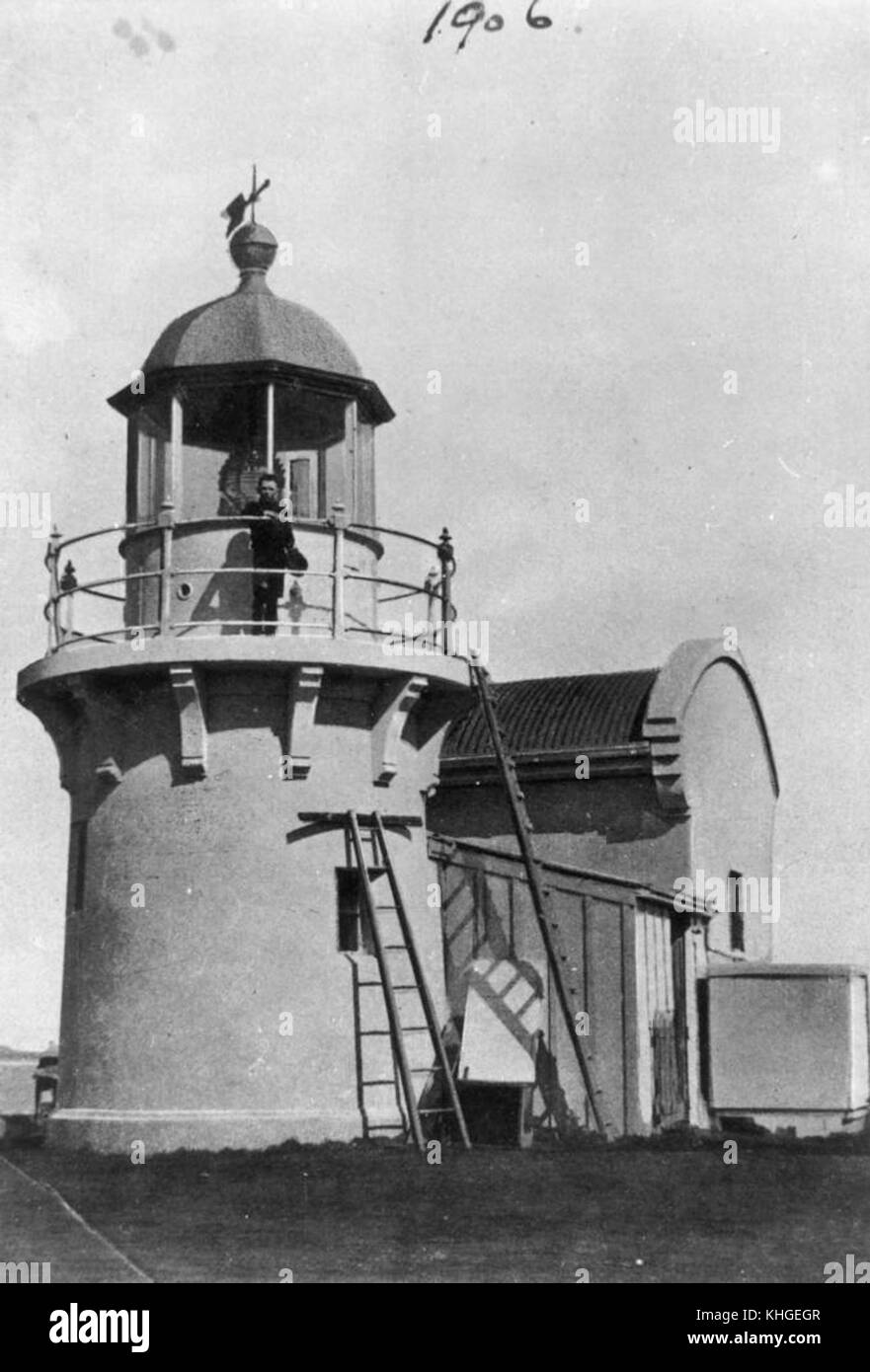A photograph of the lighthouse at Fingal, New South Wales, taken in ...