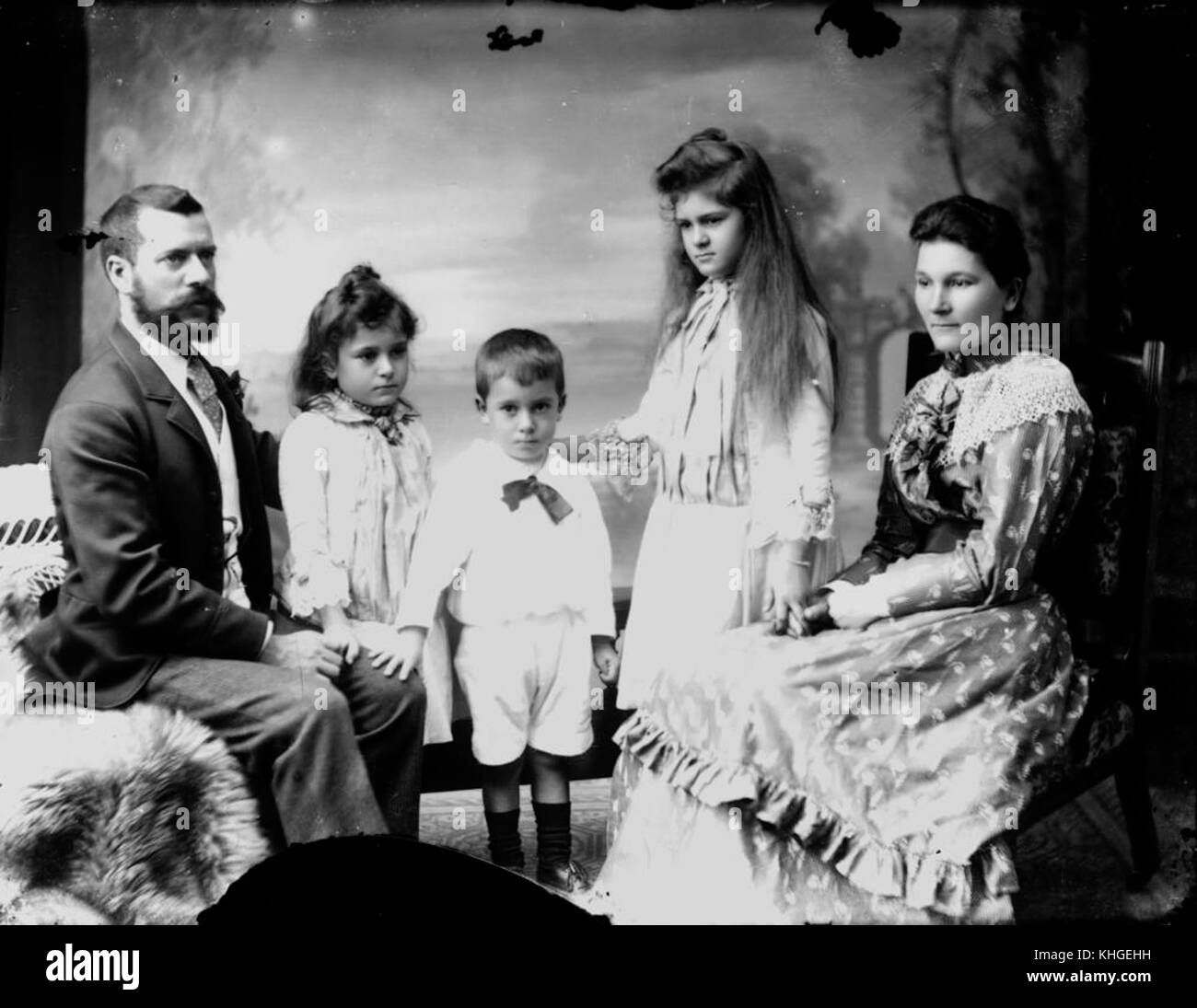 Vintage 1890s studio portrait photograph hi-res stock photography and ...