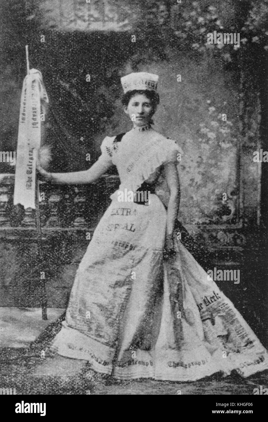 2 169135 Attendee Miss Edwards at the Brisbane Poster Ball, 1900 Stock ...