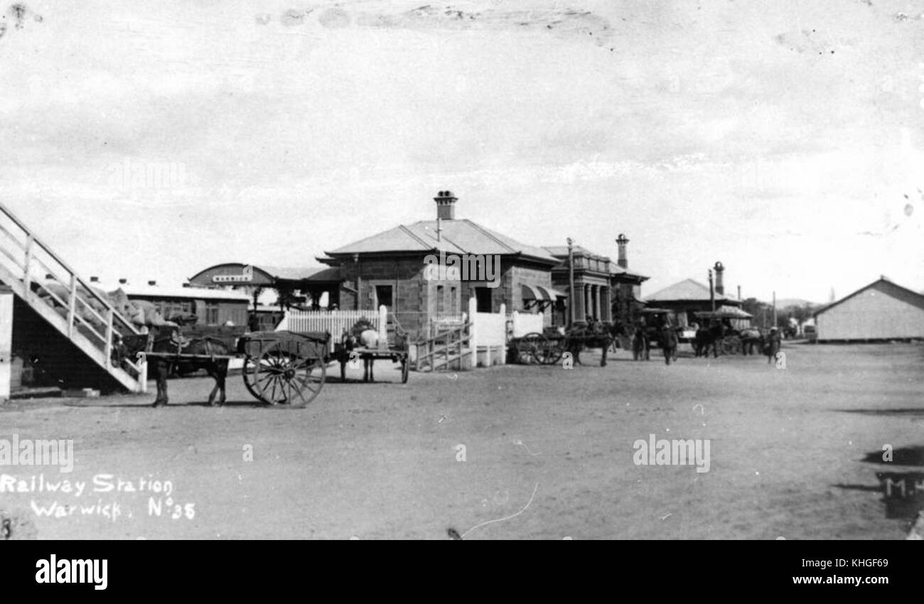 1 207405 Central Railway Station, Warwick, ca. 1910 Stock Photo - Alamy