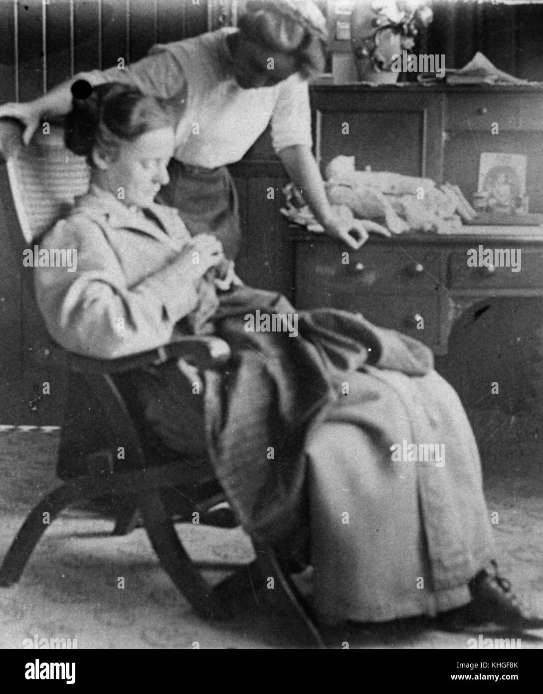 Clothes mending Black and White Stock Photos & Images - Alamy