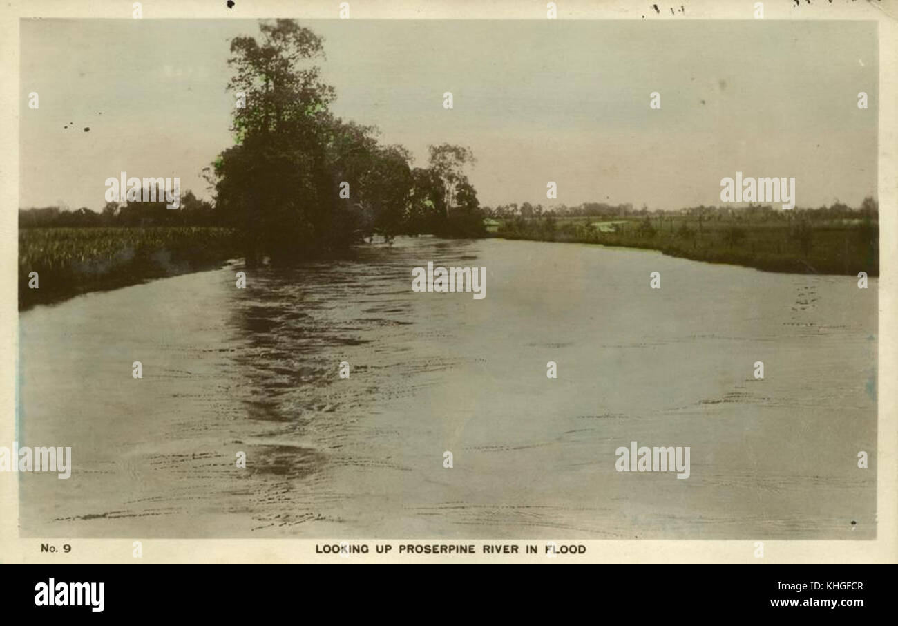 2 242119 Looking up the Proserpine River in flood, 1937-1938 Stock ...