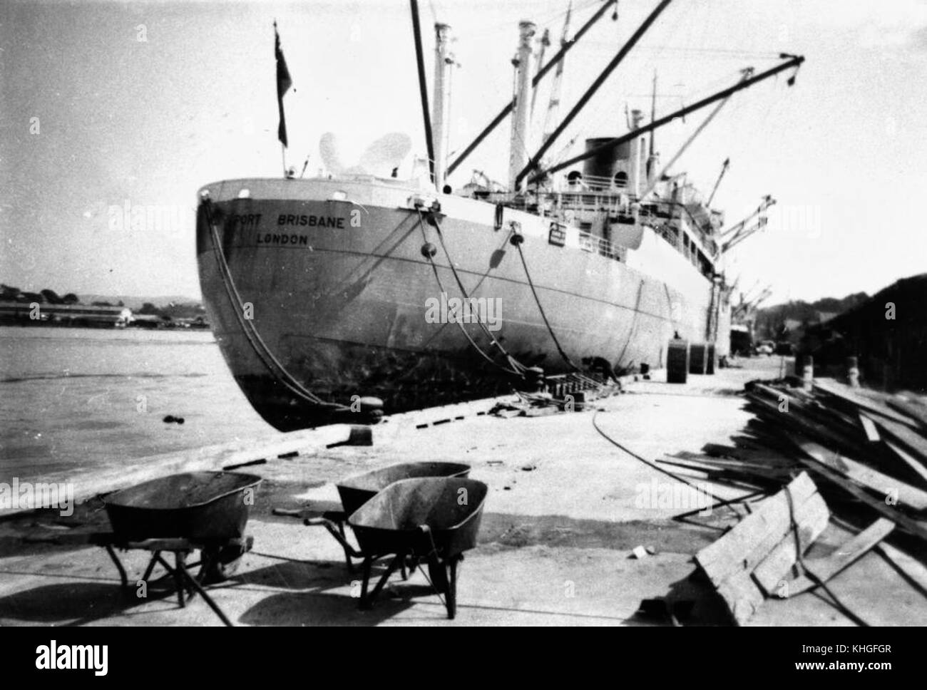 Brisbane port Black and White Stock Photos & Images - Alamy