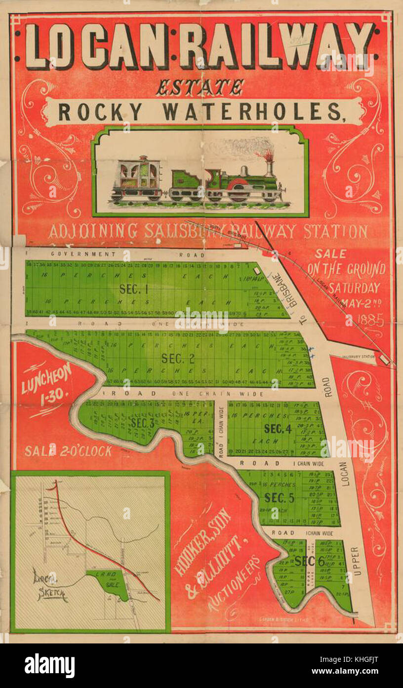 2 262796 Estate map for Logan Railway Estate, Rocky Waterholes ...