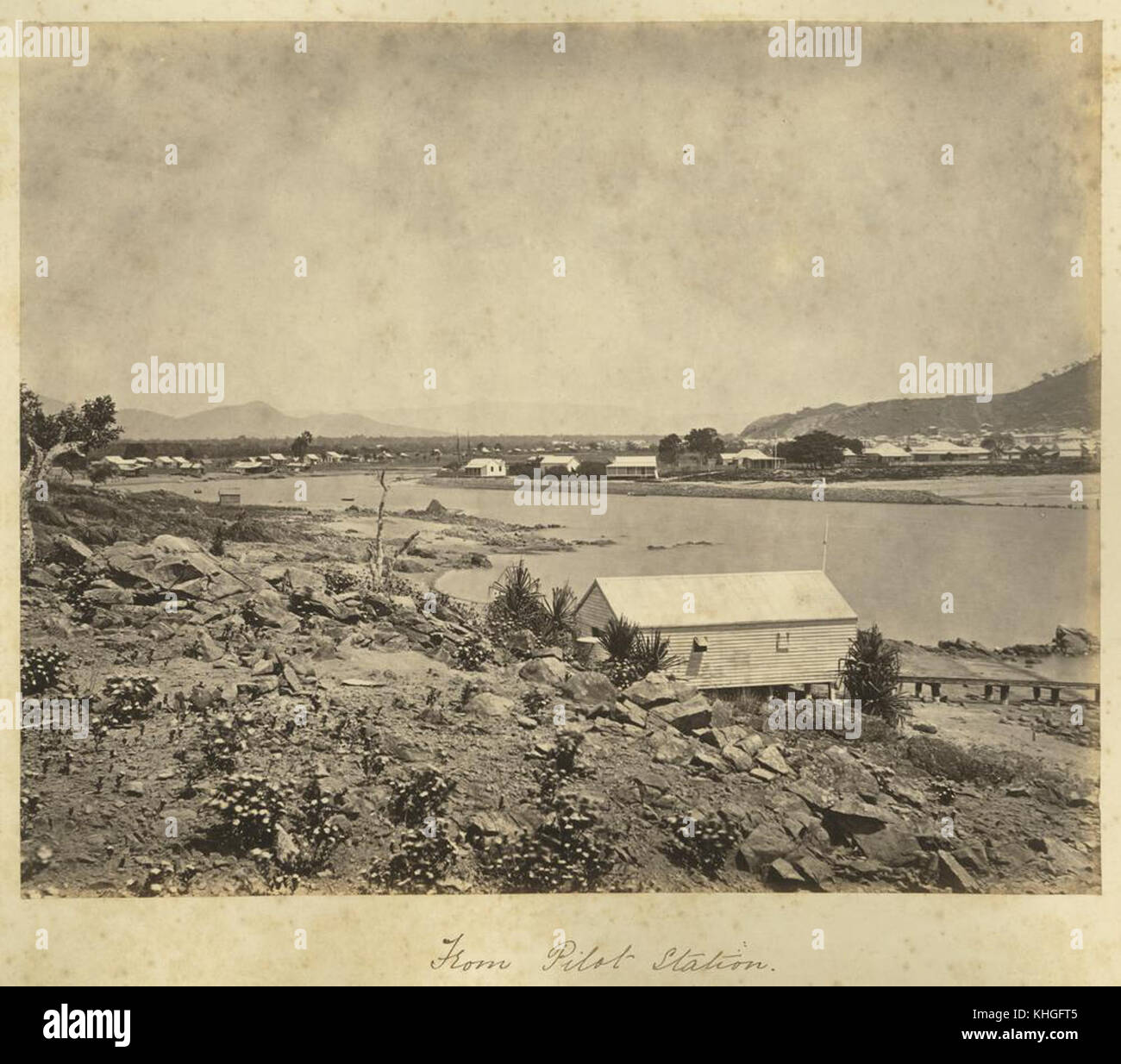 1 235390 Pilot Station at Ross Creek, Townsville, ca. 1881 Stock Photo ...