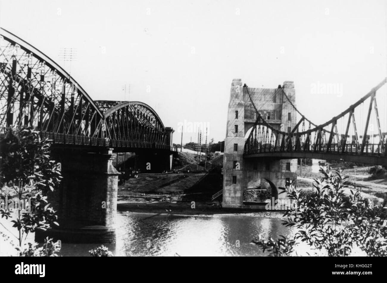 Historic toll bridge Black and White Stock Photos & Images - Alamy