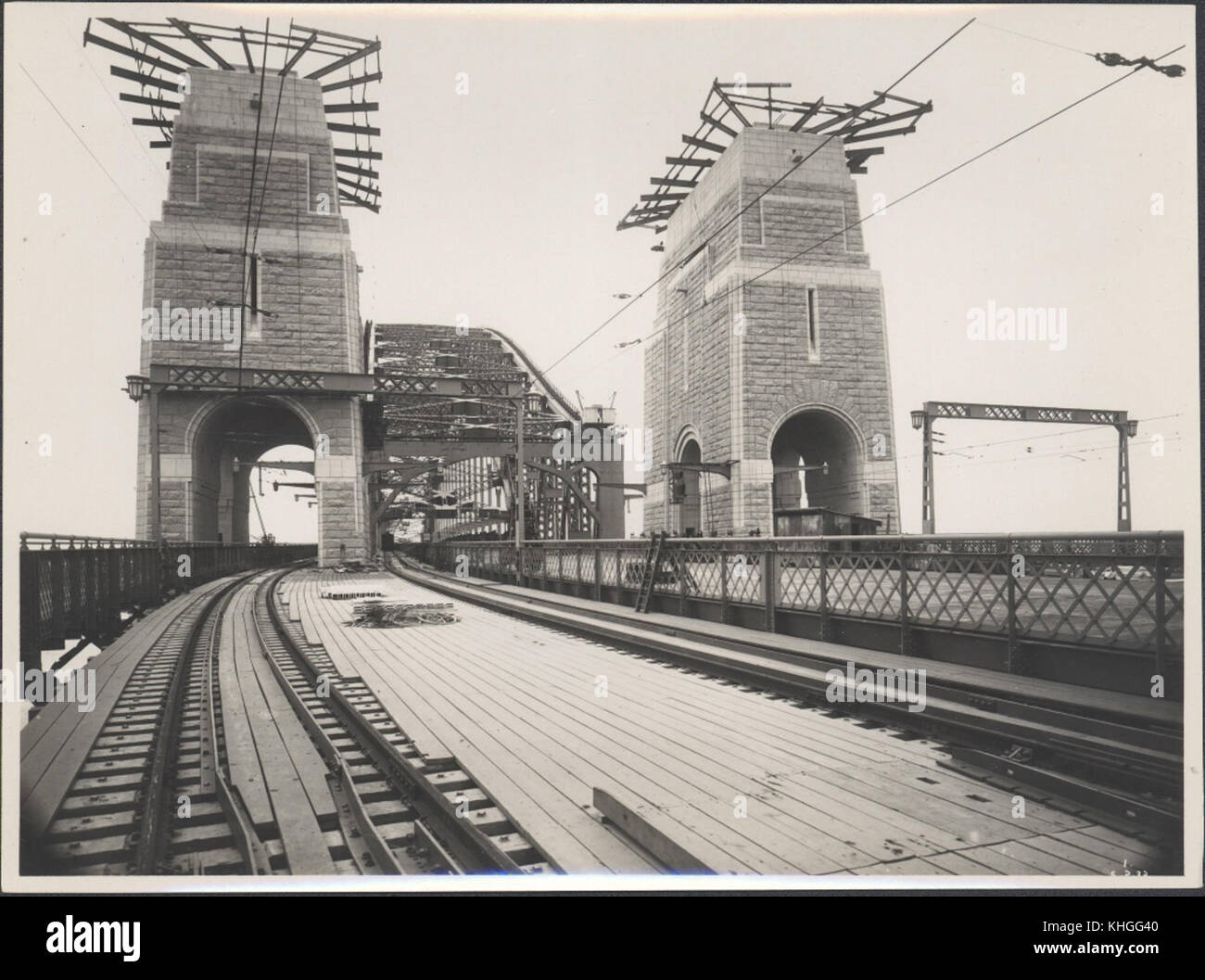 Structural diagram of Harbour Bridge, 1932 (8282688025 Stock Photo - Alamy