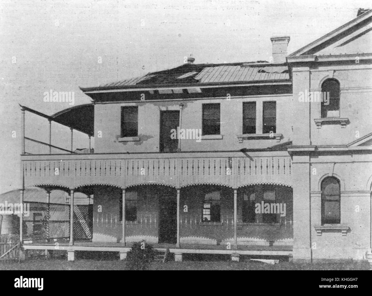 2 90940 Part of St. Vincent's Orphanage, Nudgee after a storm damaged ...