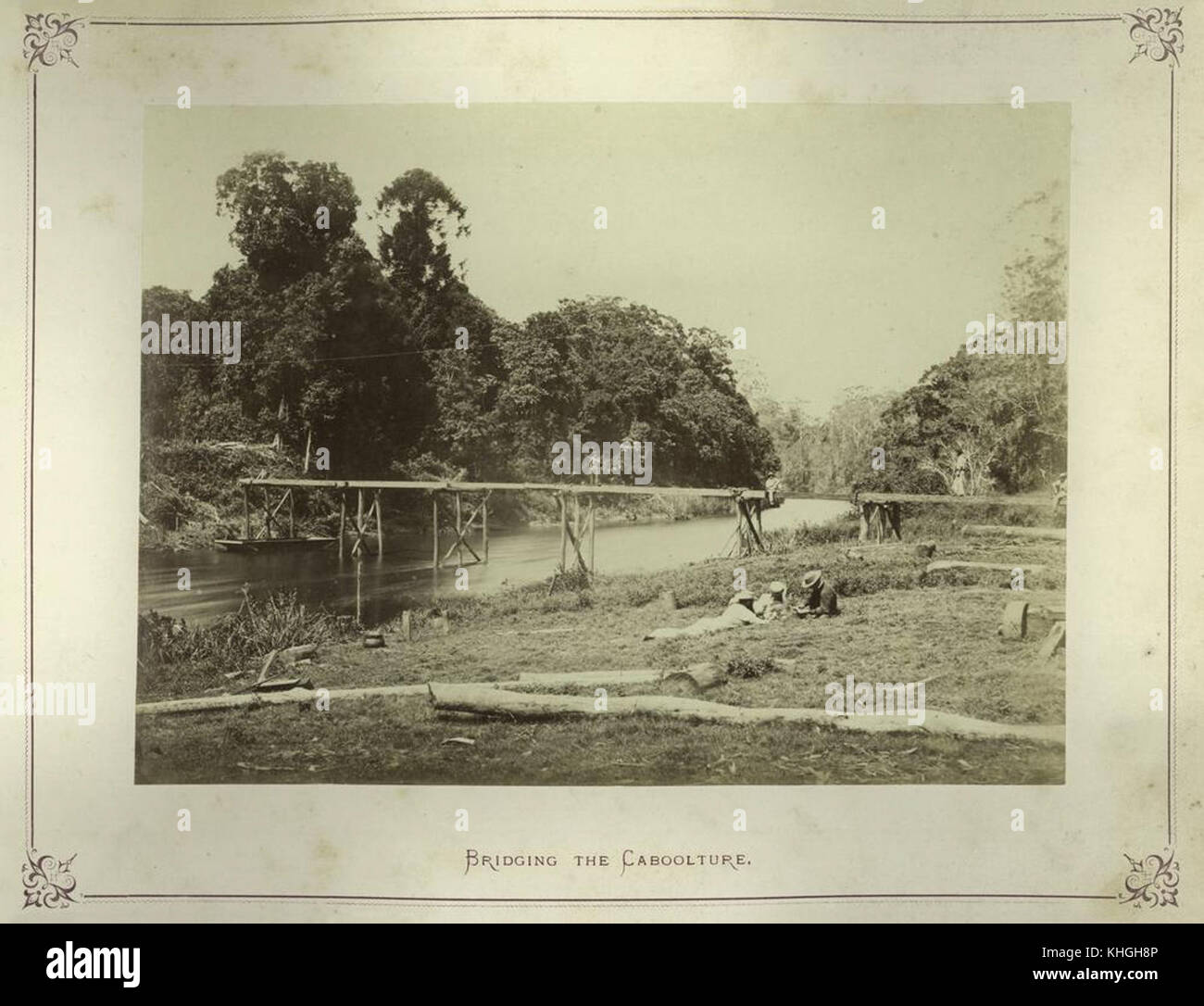 Wooden bridge across hi-res stock photography and images - Alamy