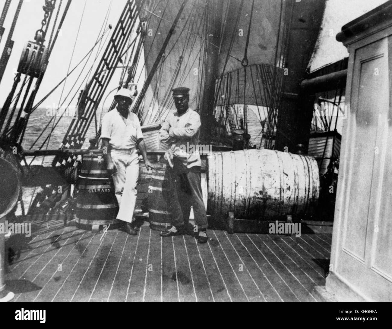 The ship 'Glenard' is identified by its number 1 145027, which likely ...