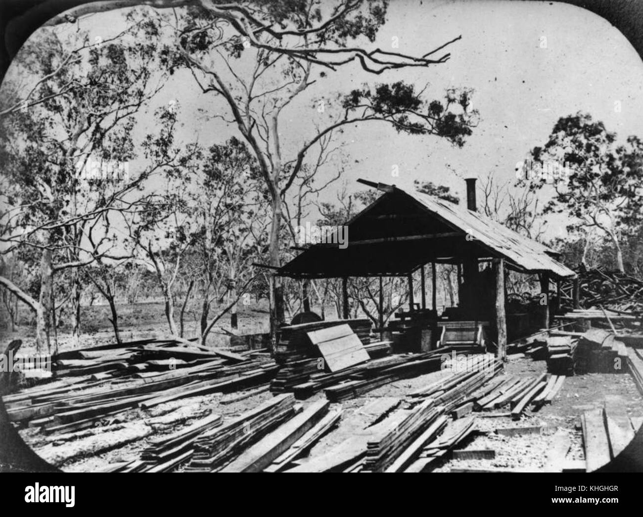 1 42627 Sawmill at Inkerman Station, ca. 1880 Stock Photo - Alamy