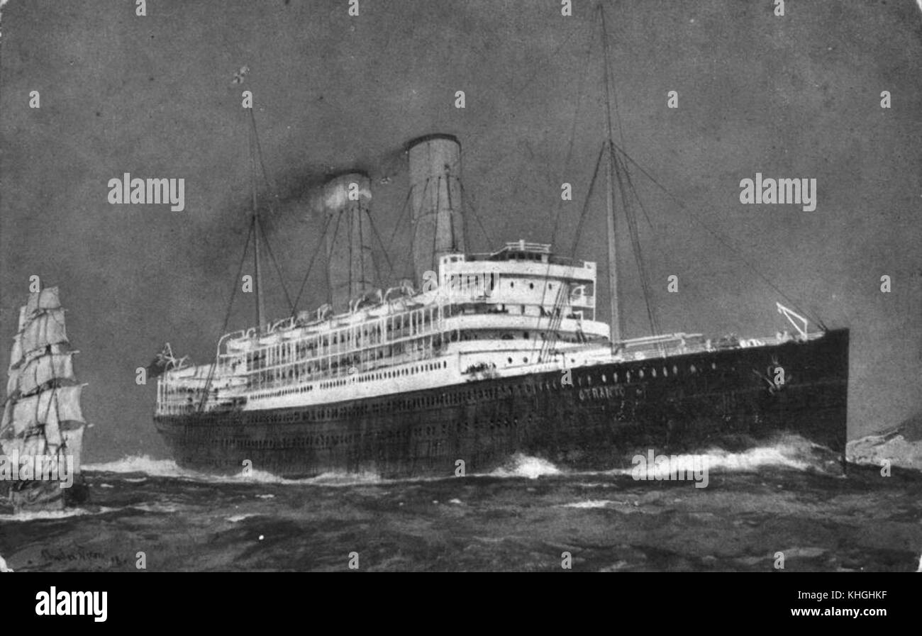 1 185987 Painting of the passenger ship Otranto Stock Photo - Alamy