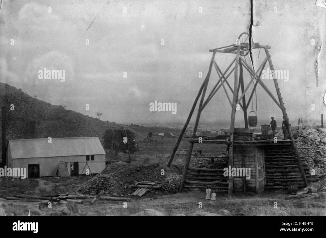 1 81951 Standard Mine in Charters Towers, Queensland, ca. 1890 Stock ...