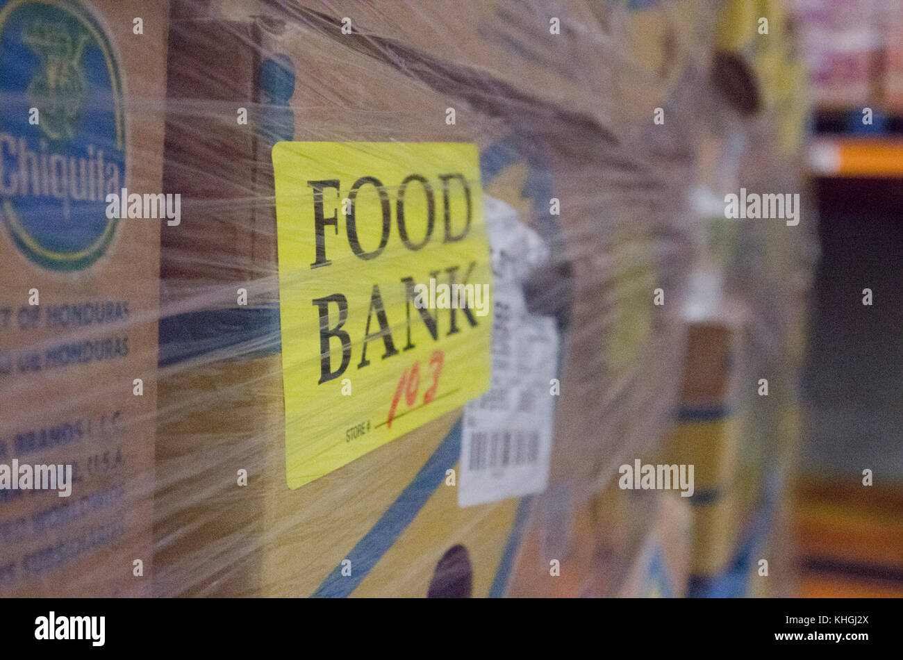 Sorting operations at Capitol Area Food Bank in Washington, D.C. on ...