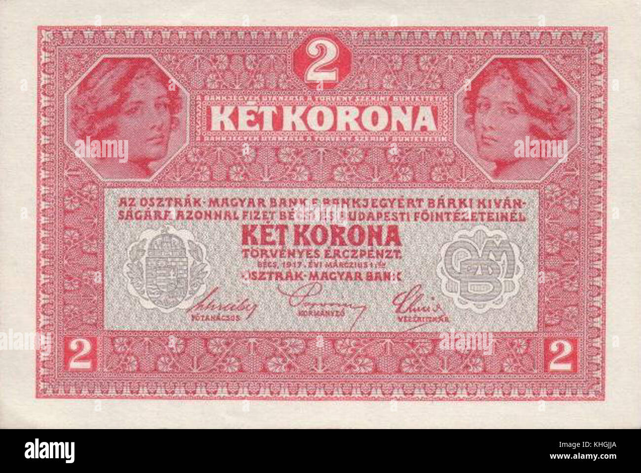 AHK 2 1917 reverse Stock Photo - Alamy