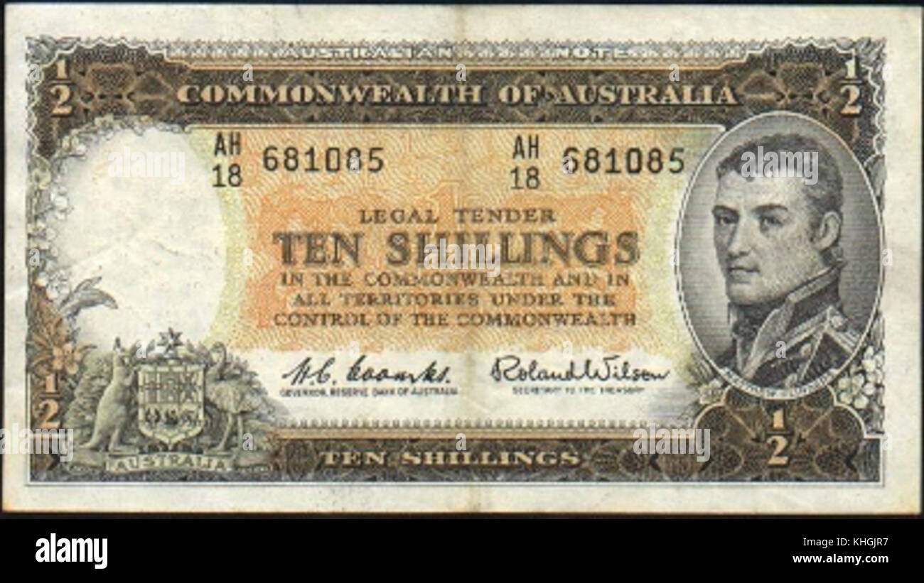 Australia 10 Shillings Stock Photo - Alamy