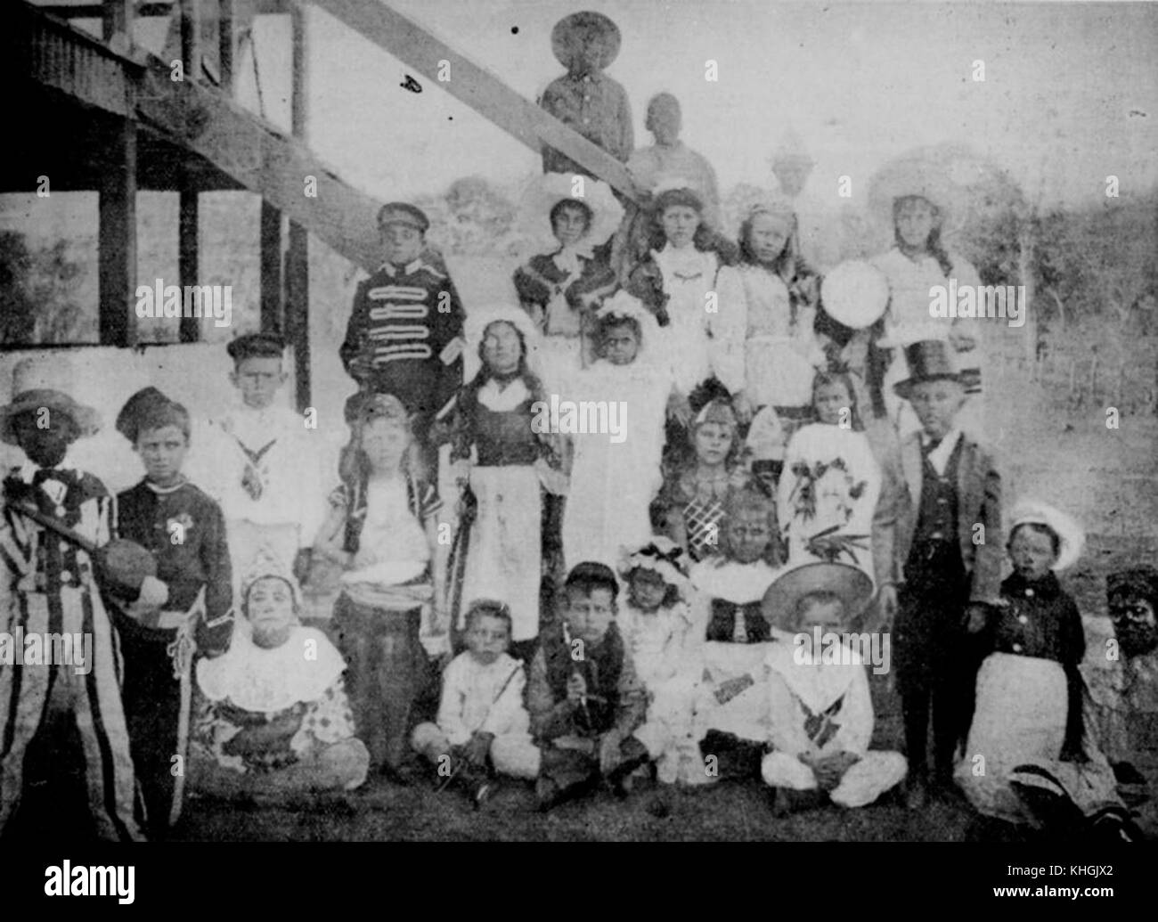 2 103470 Children in fancy dress at Coen, Queensland, 1906 Stock Photo ...