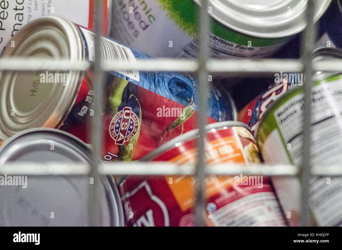 Sorting operations at Capitol Area Food Bank in Washington, D.C. on ...