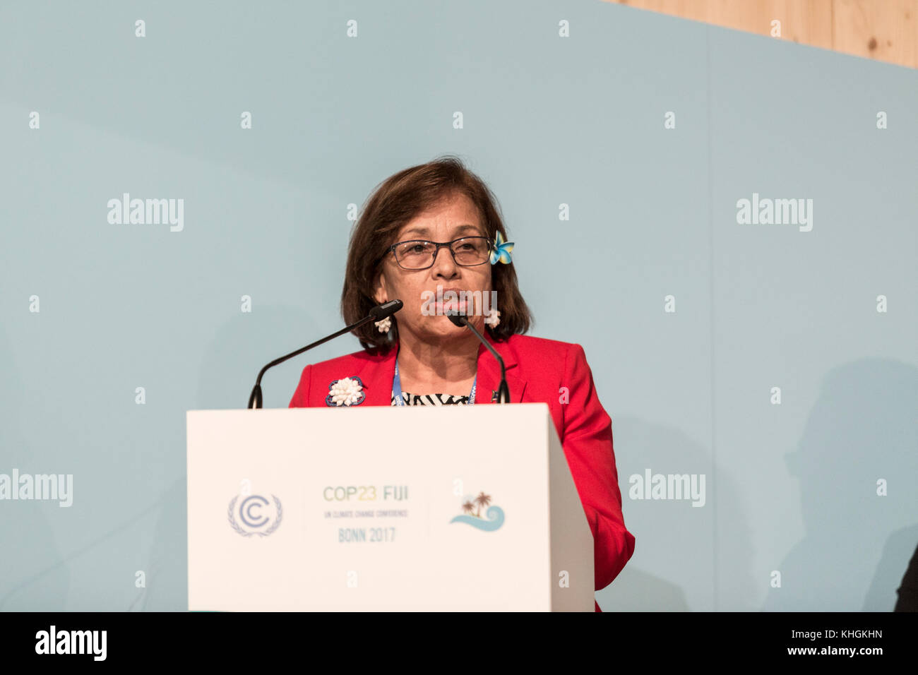 Bonn, Germany. 16th Nov, 2017. Hilda Heine, President of the Marshall ...